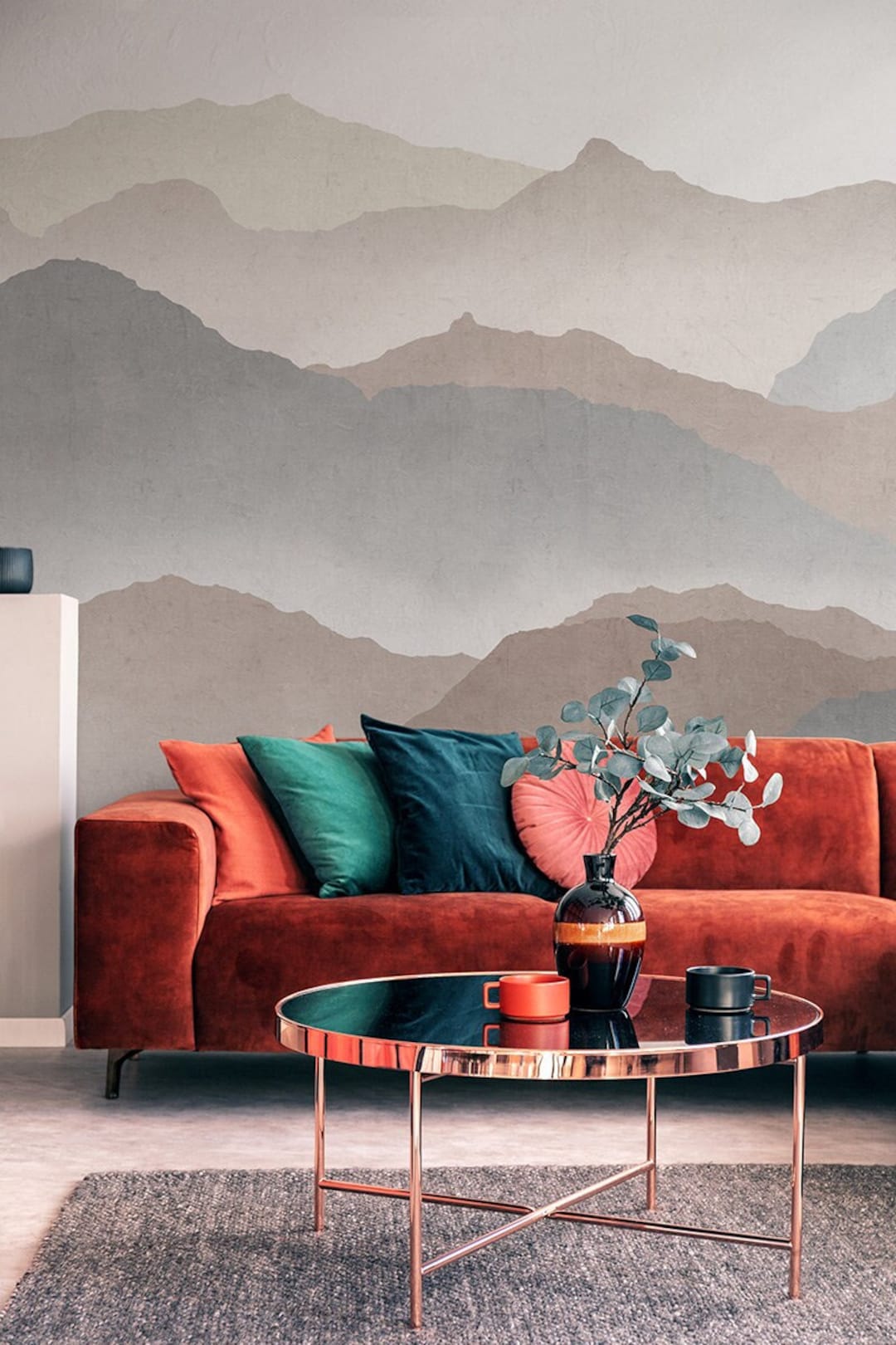 Panoramic Wallpaper - MISTY MOUNTAINS - Etsy