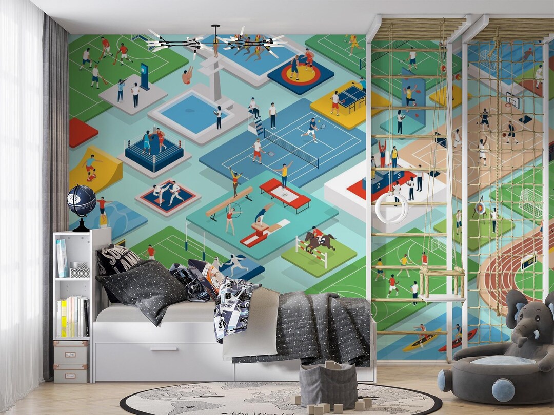 Panoramic Wallpaper Long Live Sport - Etsy