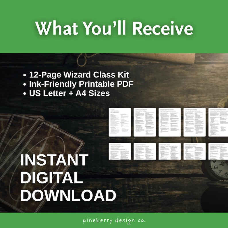 Dnd 5e Wizard Cheat Sheet Pack | Class Guide, Spellcasting & Combat ...