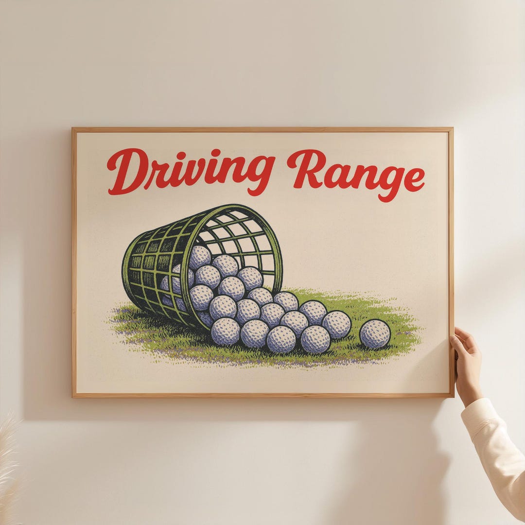 Vintage Golf Print | Retro Golf Poster | Digital Wall Art Download - Etsy