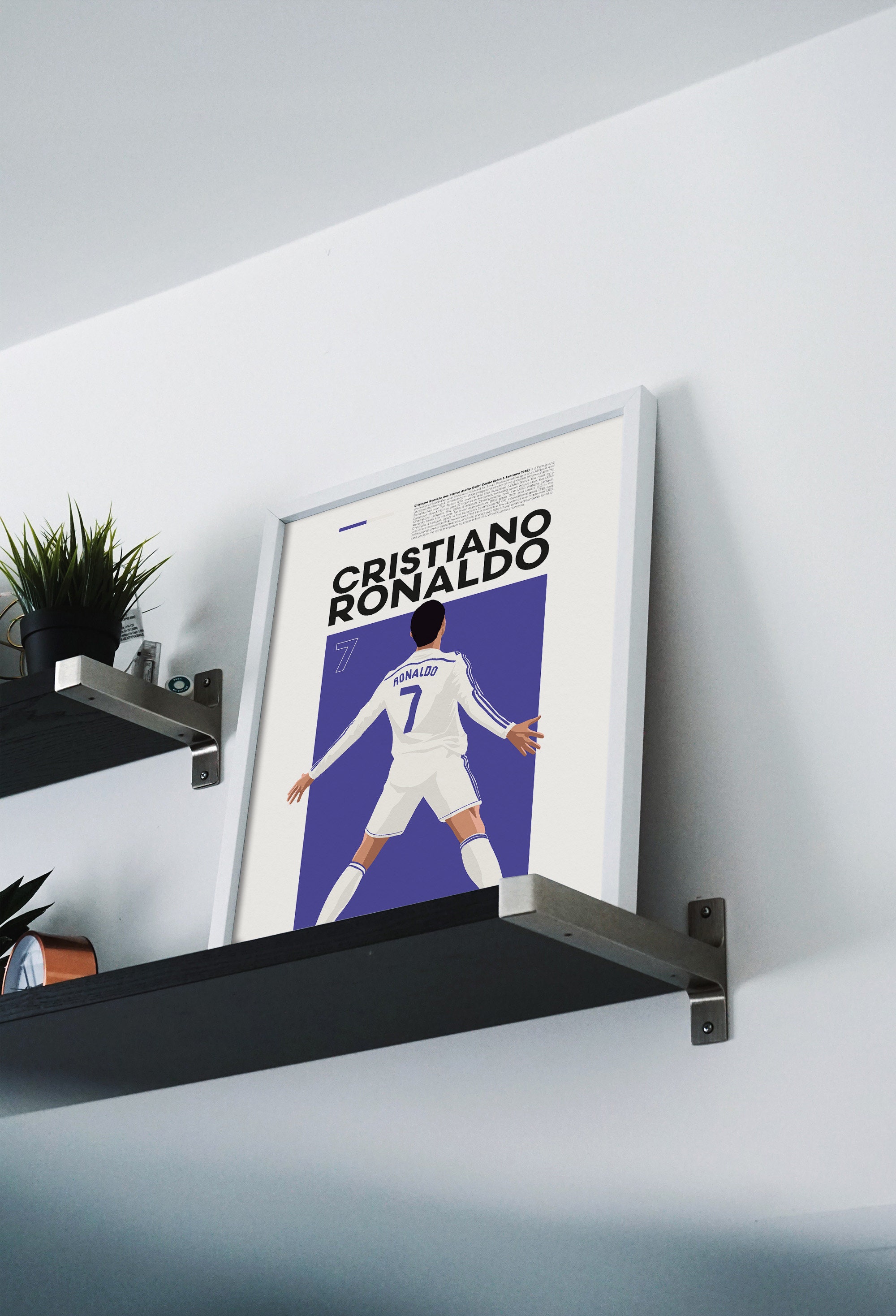 Cristiano Ronaldo Hand-Drawn Custom Football Poster