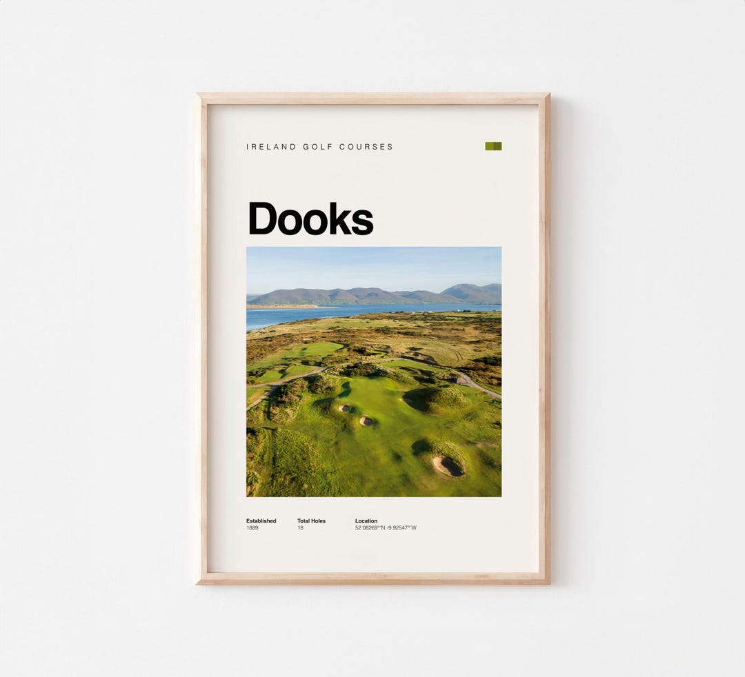 Dooks Golf Course Poster – Printable Gift for Golf Lovers - Minimal ...