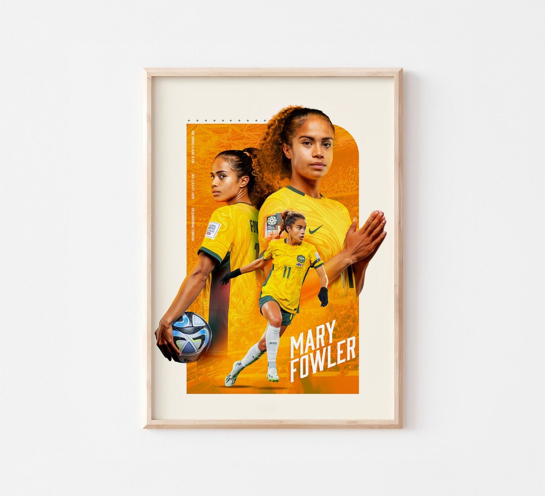Mary Fowler Poster Gift, Womens Footballer Wall Art - Etsy