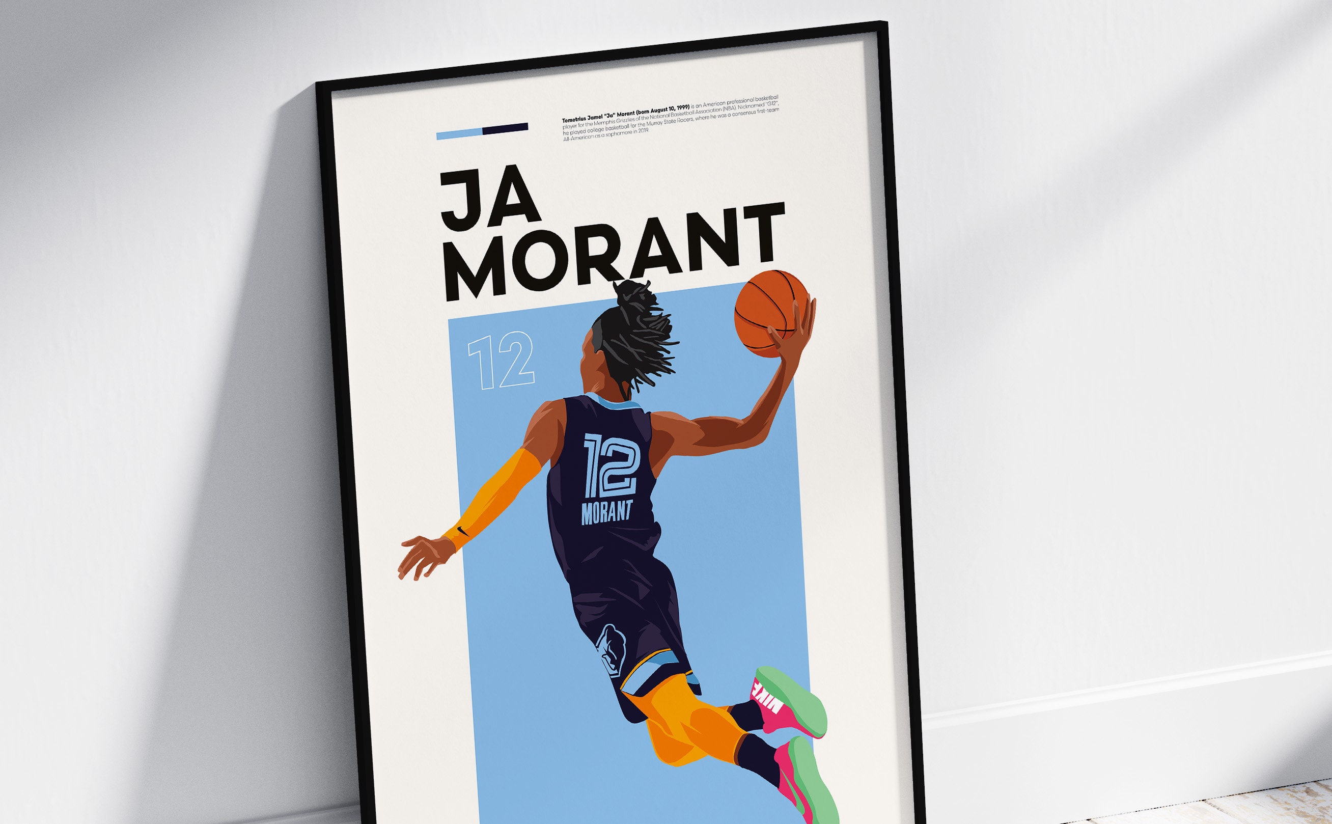 Ja Morant Hand-Drawn Custom Football (soccer) Posters sold by Mila ...