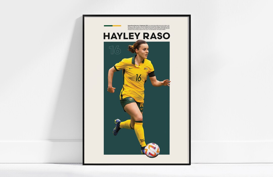 Hayley Raso Poster Gift Womens Footballer Wall Art - Etsy Australia