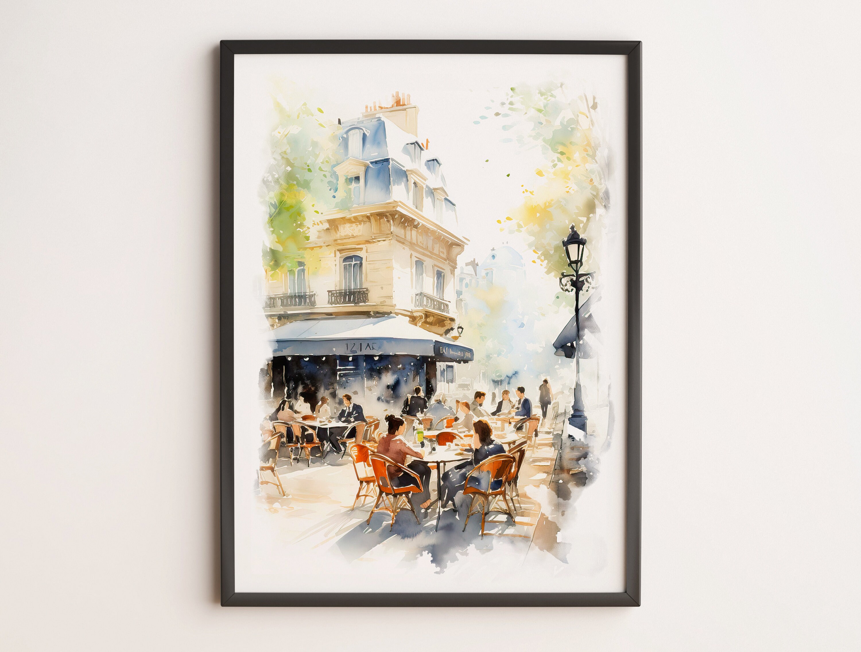 France, Paris Watercolor Prints Bundle Set of 4, Touristic Gallery Set ...