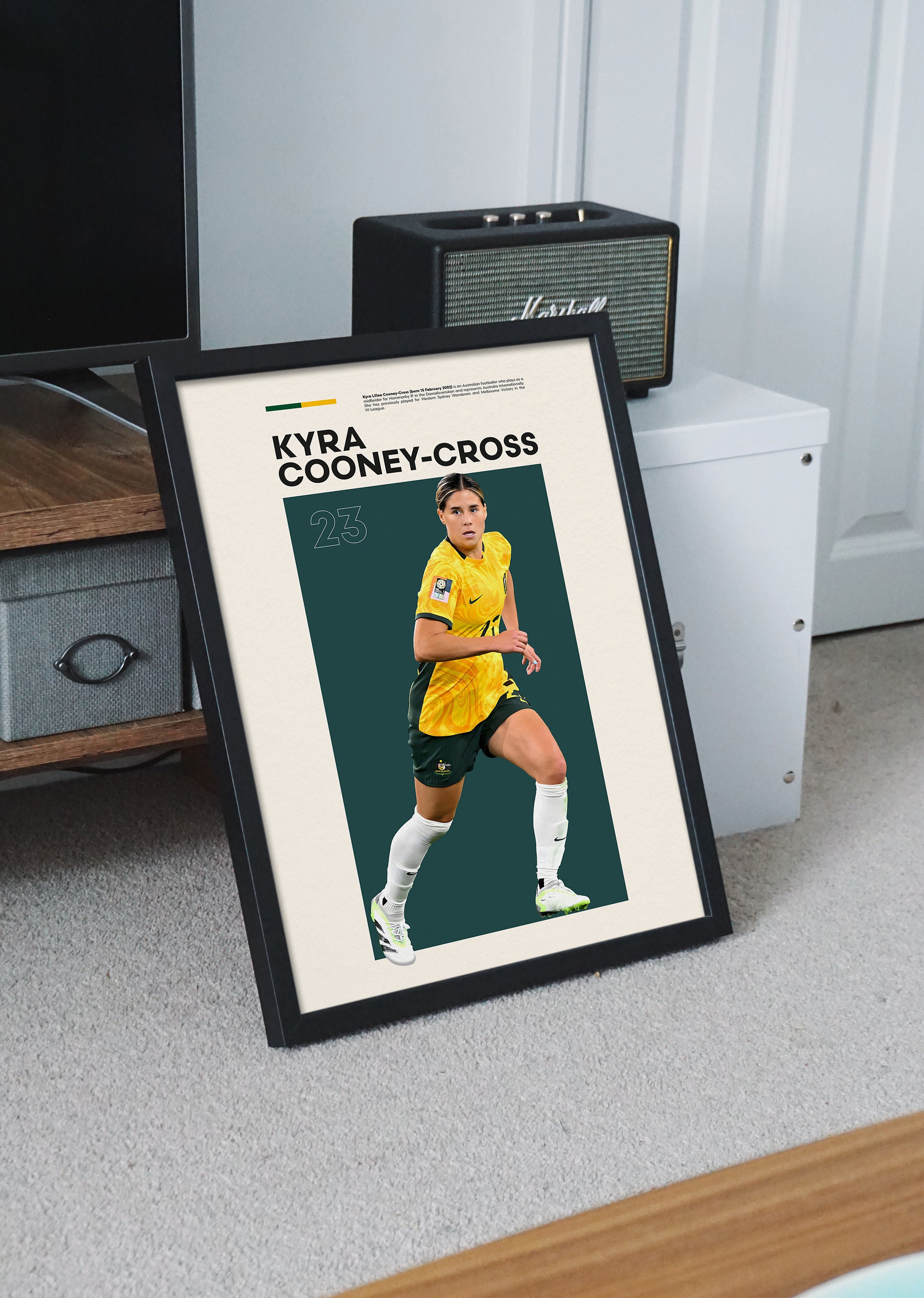 Kyra Cooney-Cross Poster Gift, Womens Footballer Wall Art sold by Emily ...