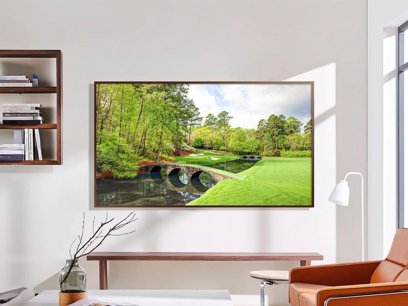 Golf Course TV Art Frame Wall Decor | Digital Download - Etsy