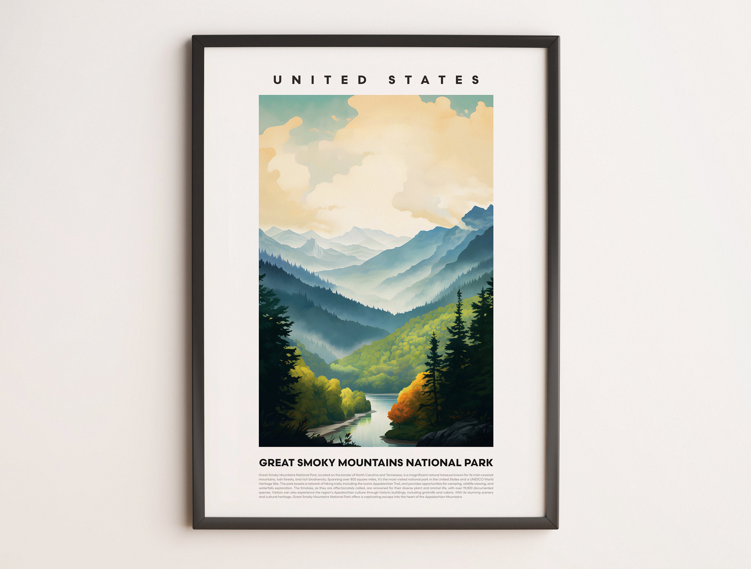 US National Parks Posters Set of 6 National Parks Posters - Etsy