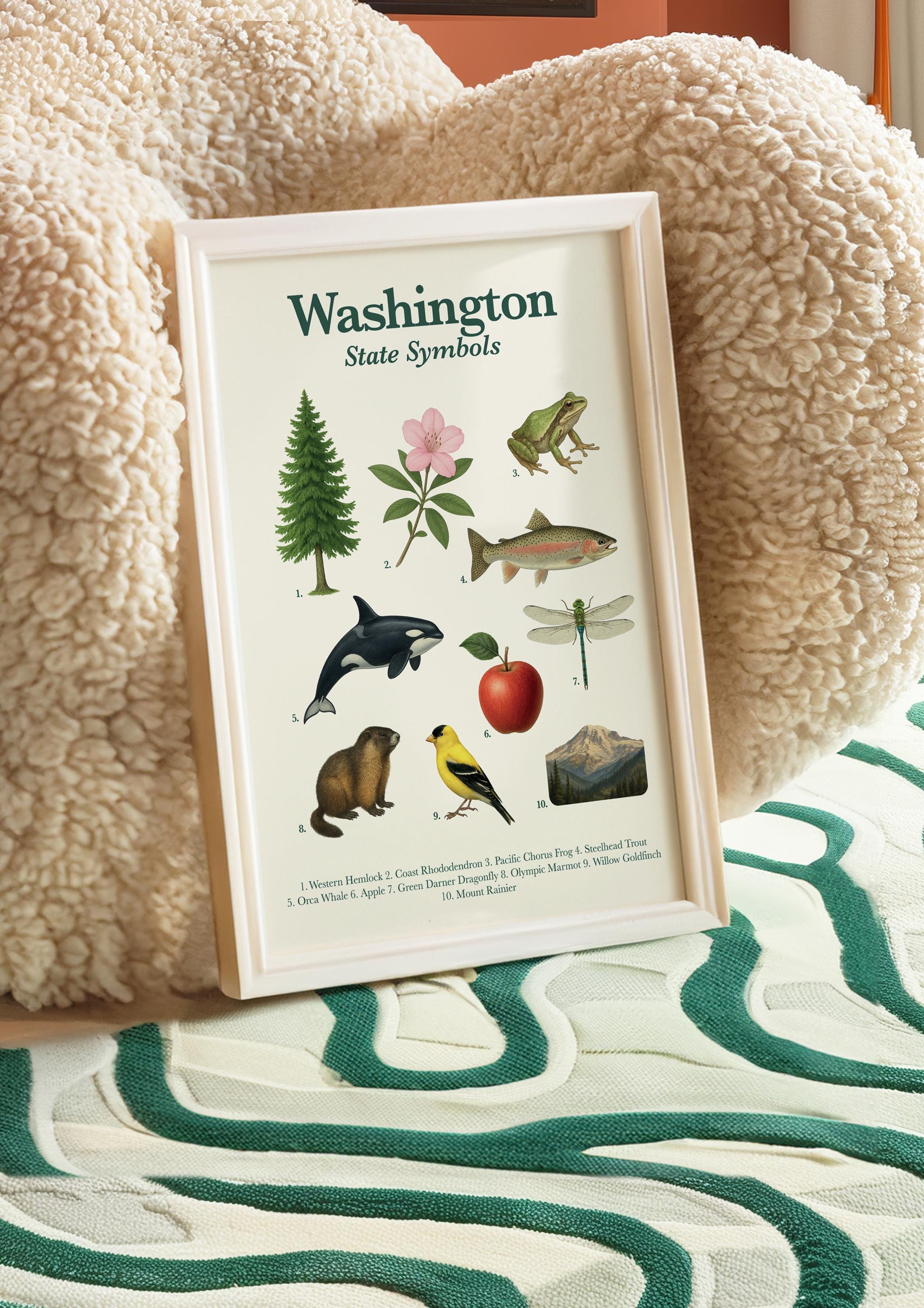 Washington State Symbols Poster | Educational Printable | State Animal ...