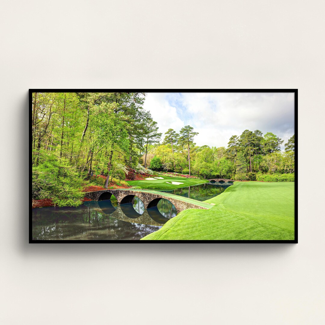 Golf Course TV Art Frame Wall Decor | Digital Download - Etsy
