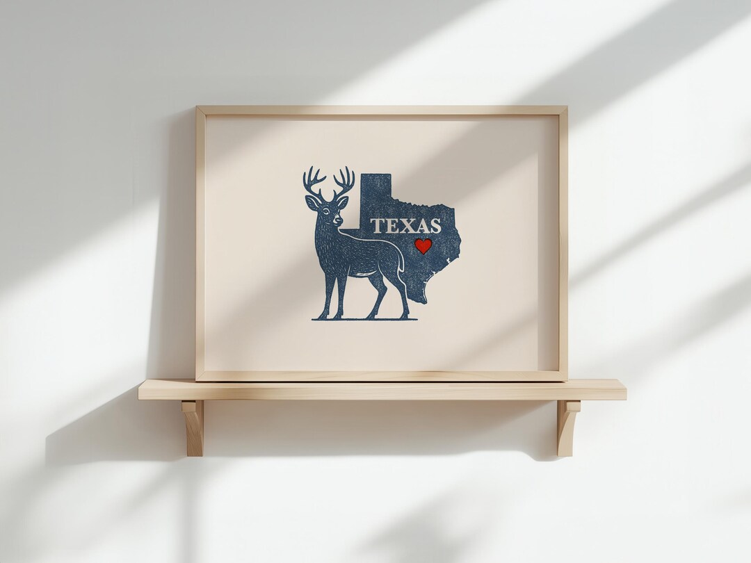 Texas State Art – Vintage Line Art Wall Decor - Etsy