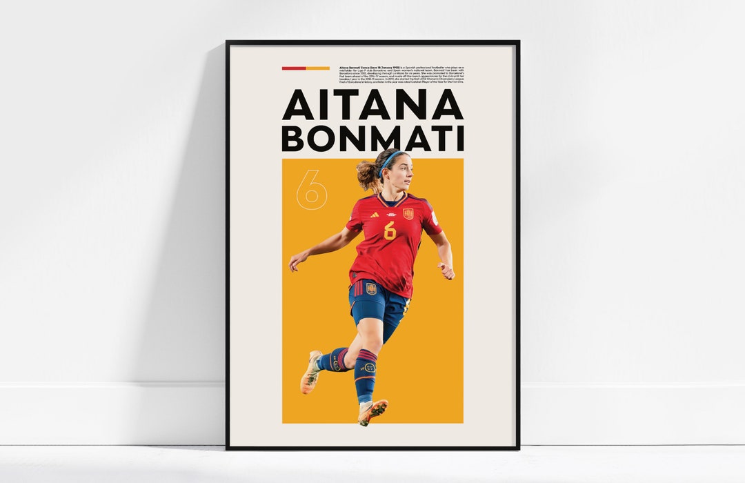Aitana Bonmati Póster Regalo Barcelona Fan Mujer Fútbol Fútbol Aitana ...