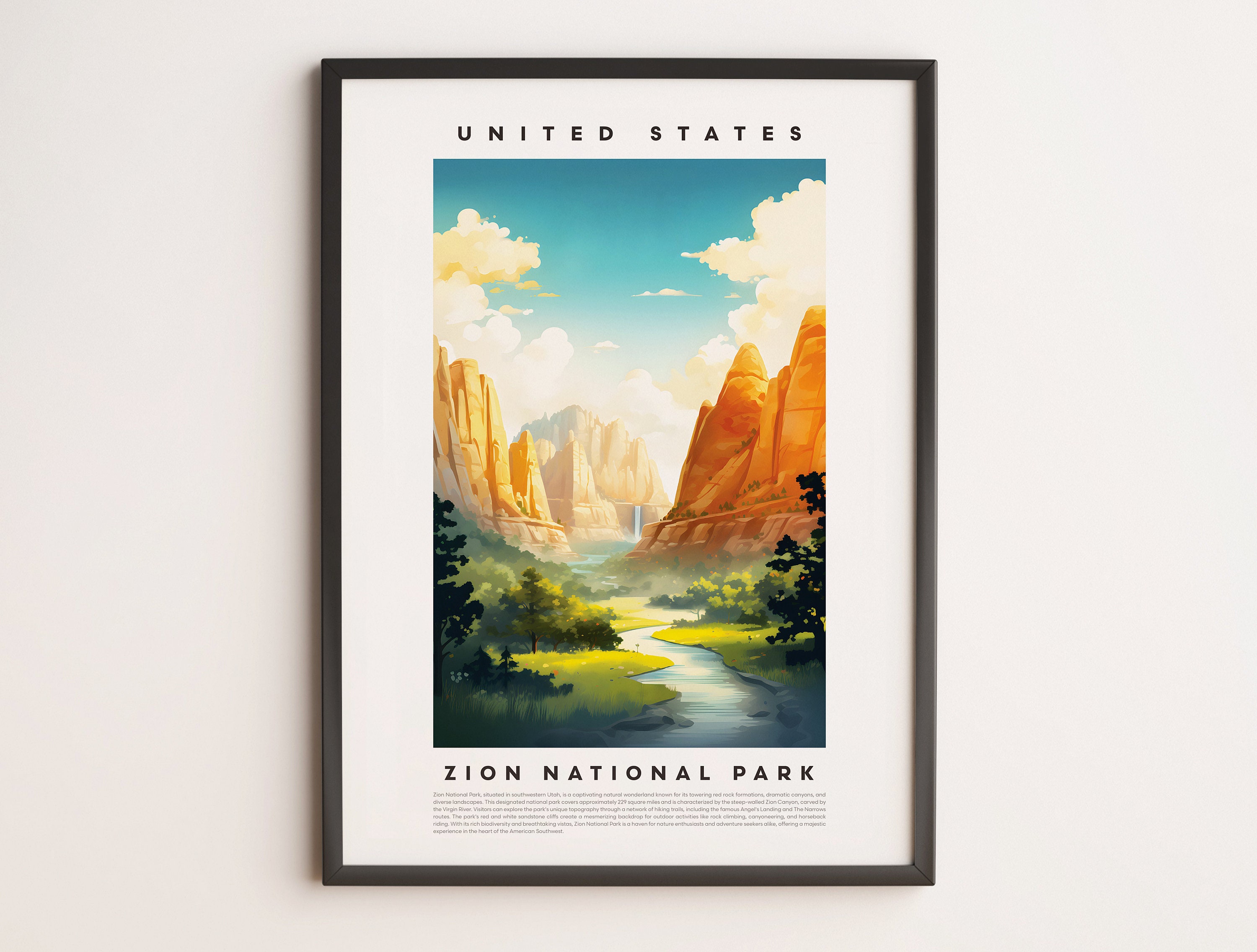 US National Parks Posters Set of 6 National Parks Posters - Etsy