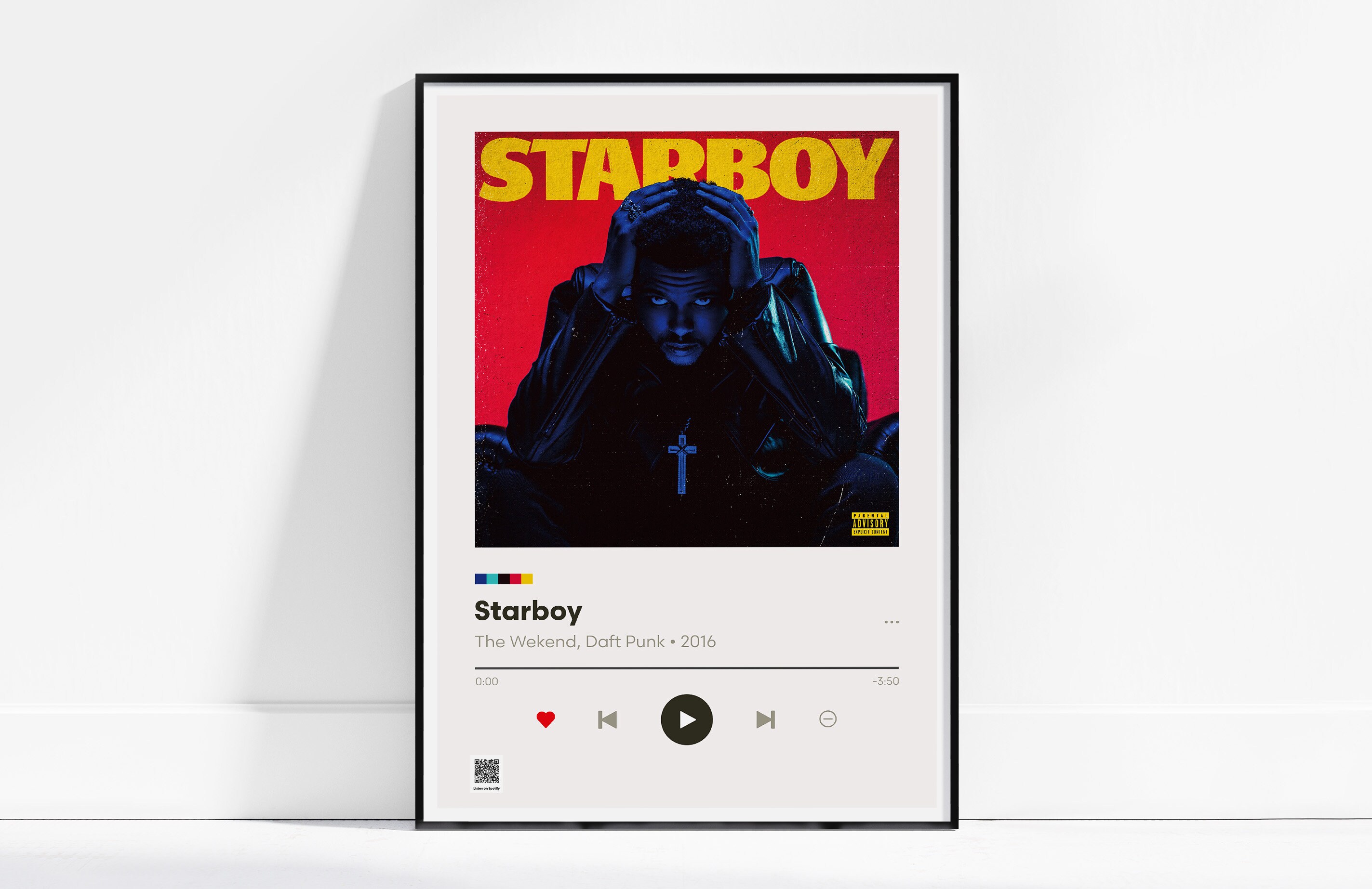 The Weeknd Starboy Album Cover Poster Muziek Wall Art - Etsy Nederland
