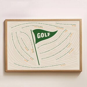 Golf Poster Set of 4 | Golf Wall Art Bundle | Digital Download - Etsy