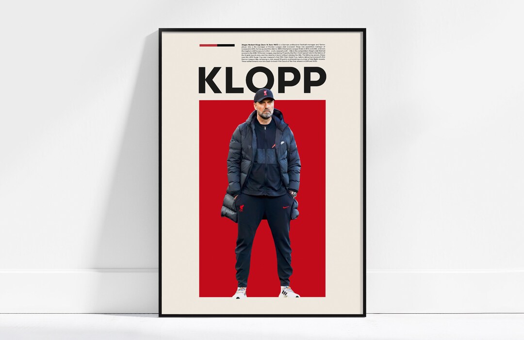 Jurgen Kloop Poster Gift, Kids Room Decor, Wall Art Decor - Etsy
