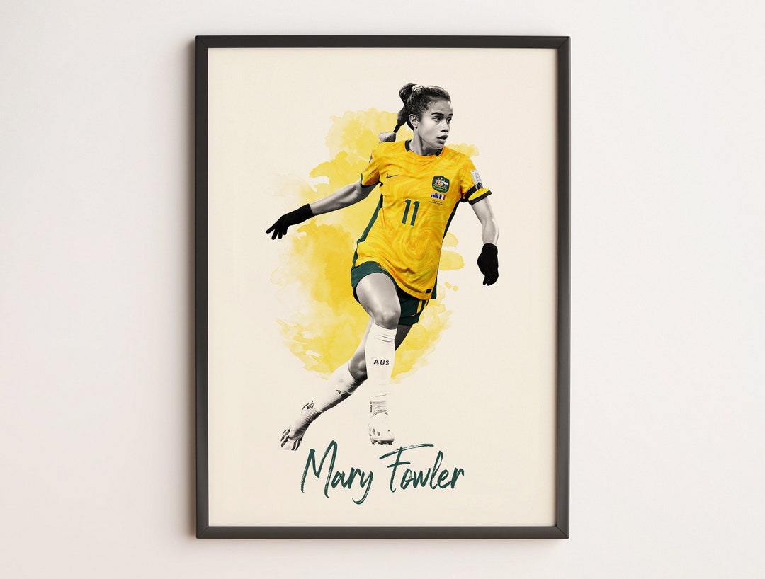 Mary Fowler Poster Gift, Womens Footballer Wall Art - Etsy