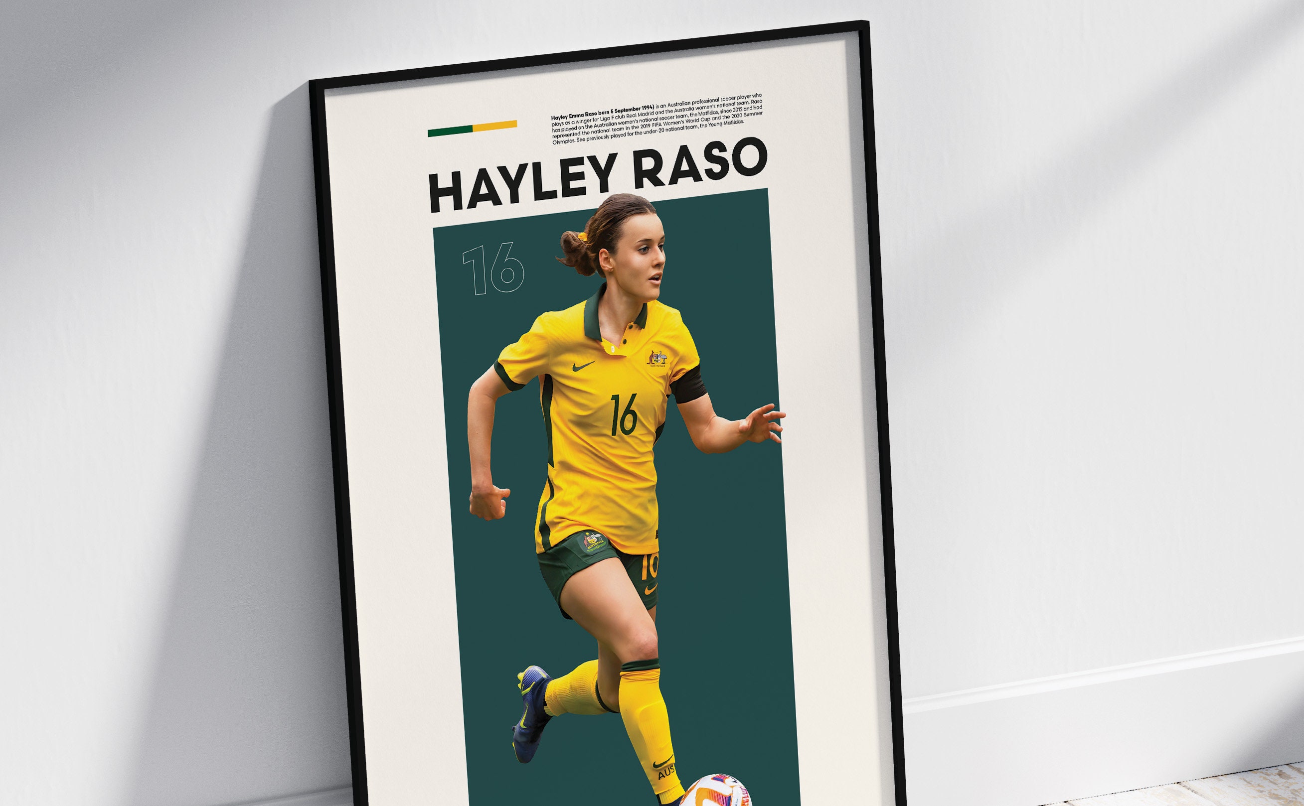 Hayley Raso Poster Gift, Womens Footballer Wall Art - Etsy Australia