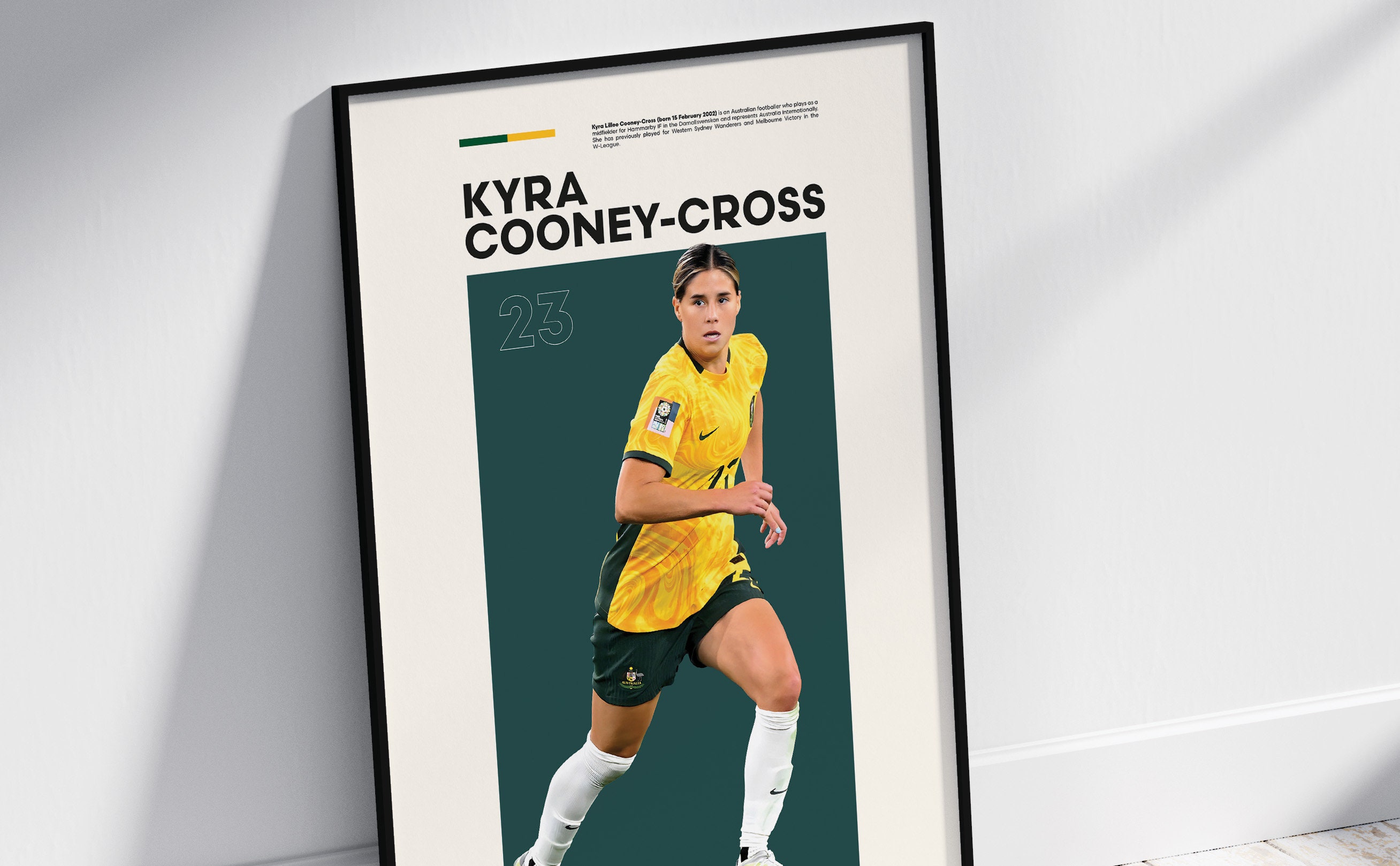Kyra Cooney-Cross Poster Gift, Womens Footballer Wall Art sold by Emily ...
