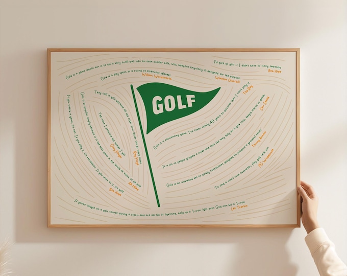 Golf Miracle Definition Poster Print, Motivational Art, Golf Quote ...
