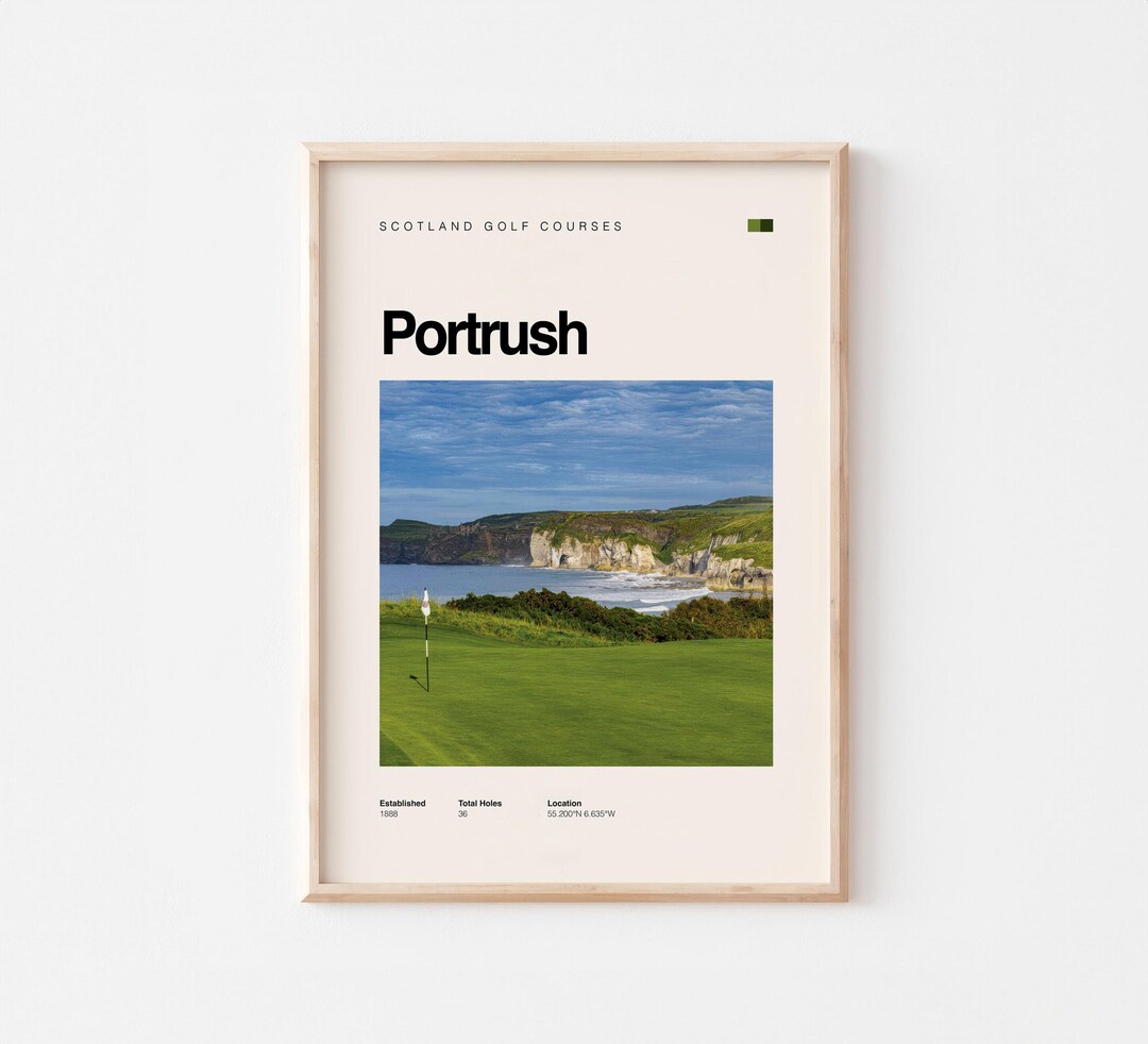 Royal Portrush Golf Course Poster – Printable Gift for Golf Lovers ...