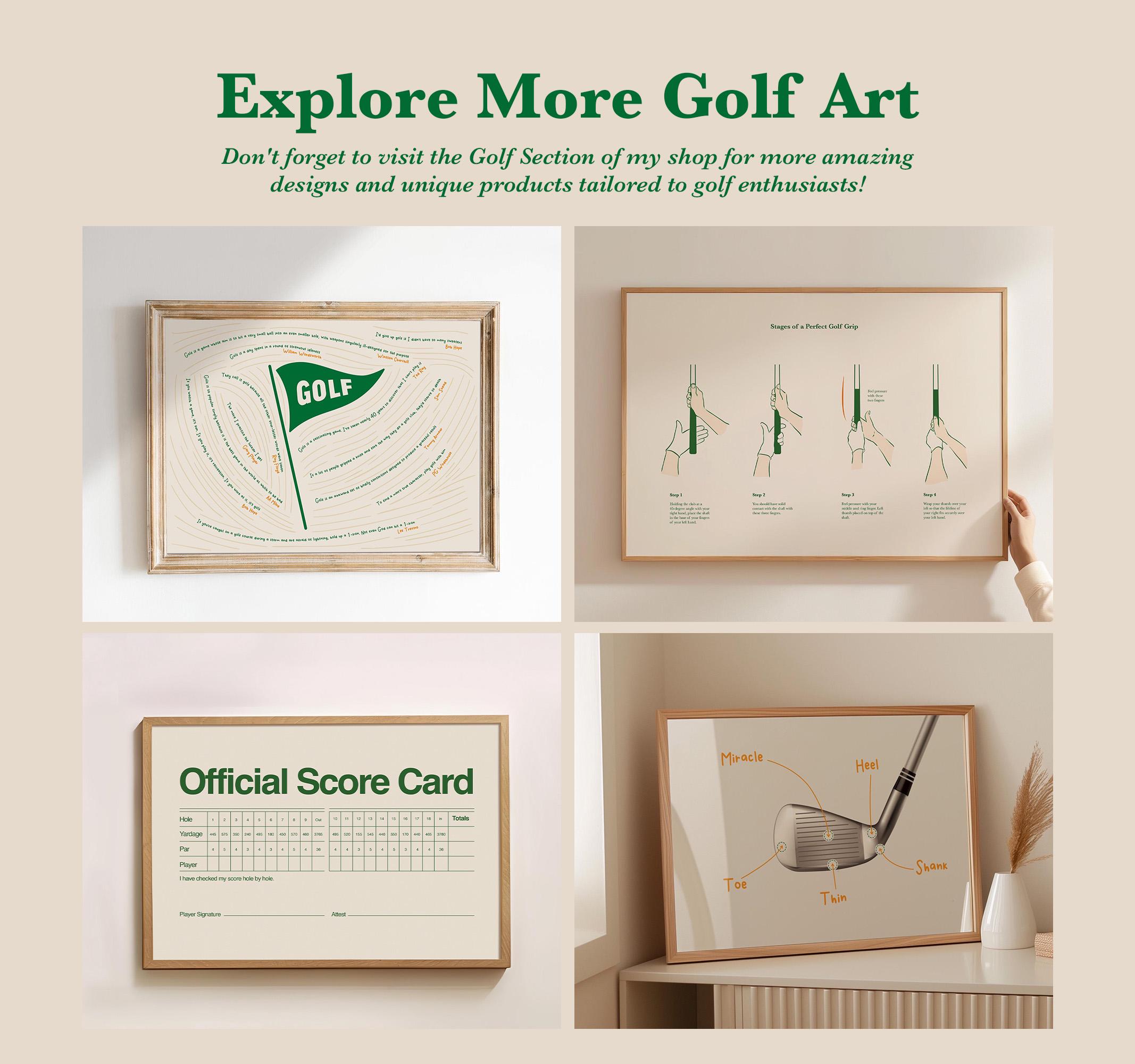 Golf Swing Phases Poster: Educational Golf Art (digital Download) - Etsy