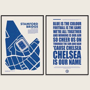 Chelsea FC Poster Gift for Football Lovers Kids Room Decor Art Print ...