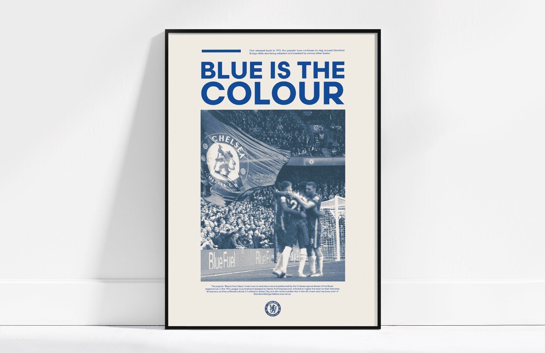 Chelsea FC Poster Gift for Football Lovers Kids Room Decor Art Print ...