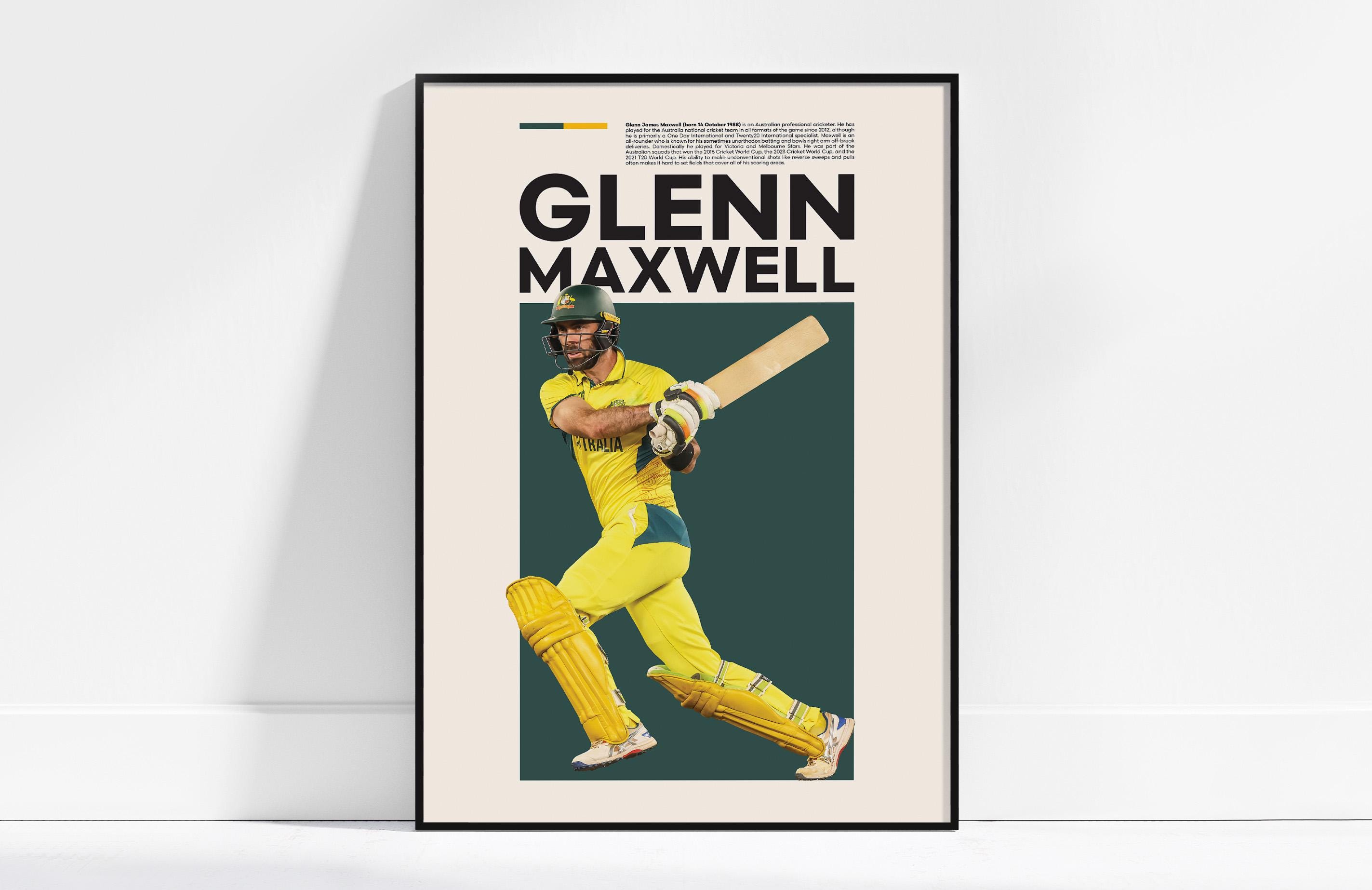 Glenn Maxwell Poster: Cricket Art Print (digital Download) - Etsy