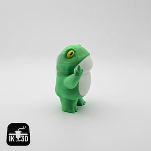 Middle Finger Frog STL 3D Printing Files, Cute Frog Gift Ideas, Cute ...