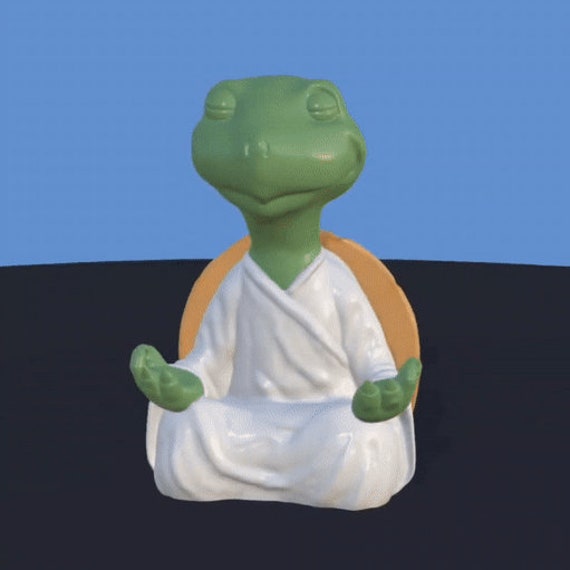 Turtle Zen 3D Model 3D Printable Turtle Turtle Stl Turtle - Etsy
