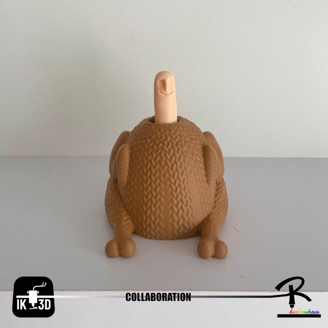 3D Printing STL Files Thanksgiving, Middle Finger Turkey, Funny STL ...