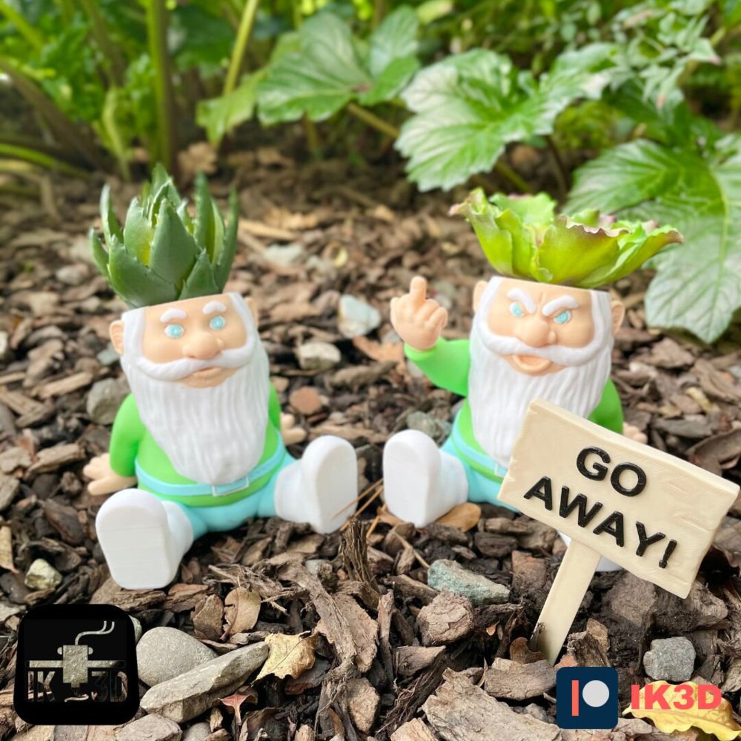 Garden Gnomes Stl 3D Printing Files, Funny and Rude Garden Decor ...