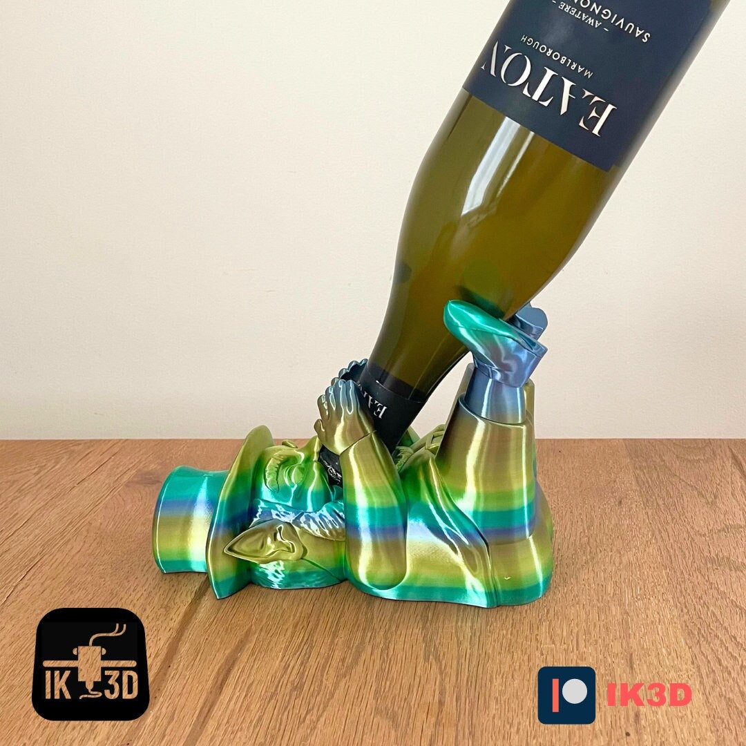 Wine Bottle Holder STL 3D Printing Files, St Patrick's Day 3D Model ...