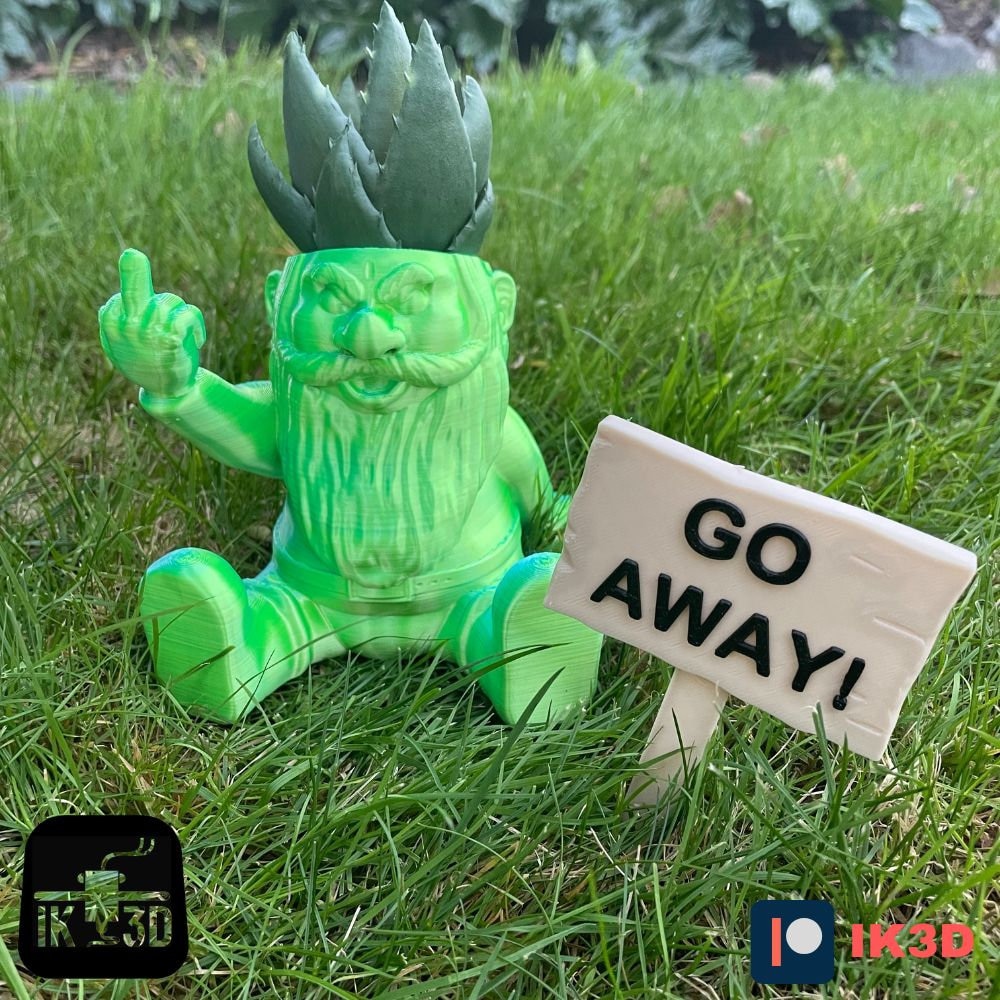 Garden Gnomes Stl 3D Printing Files, Funny and Rude Garden Decor ...