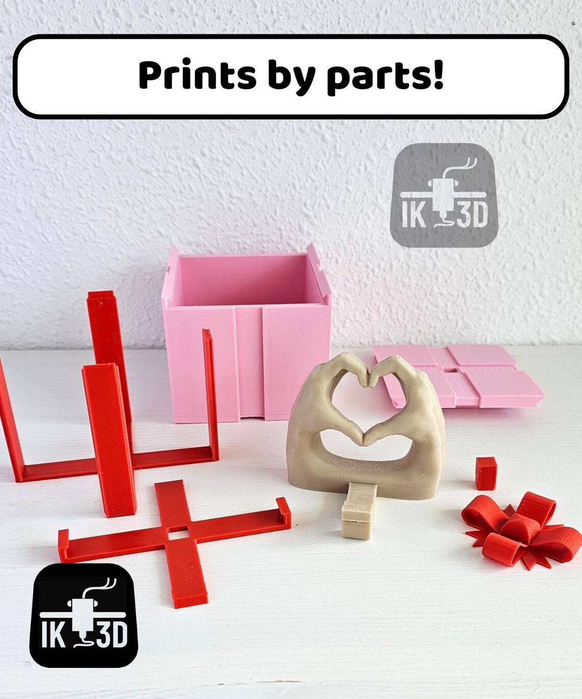Valentine's Day STL 3D Printing Files, Romantic Gift, Surprise Gift Box ...