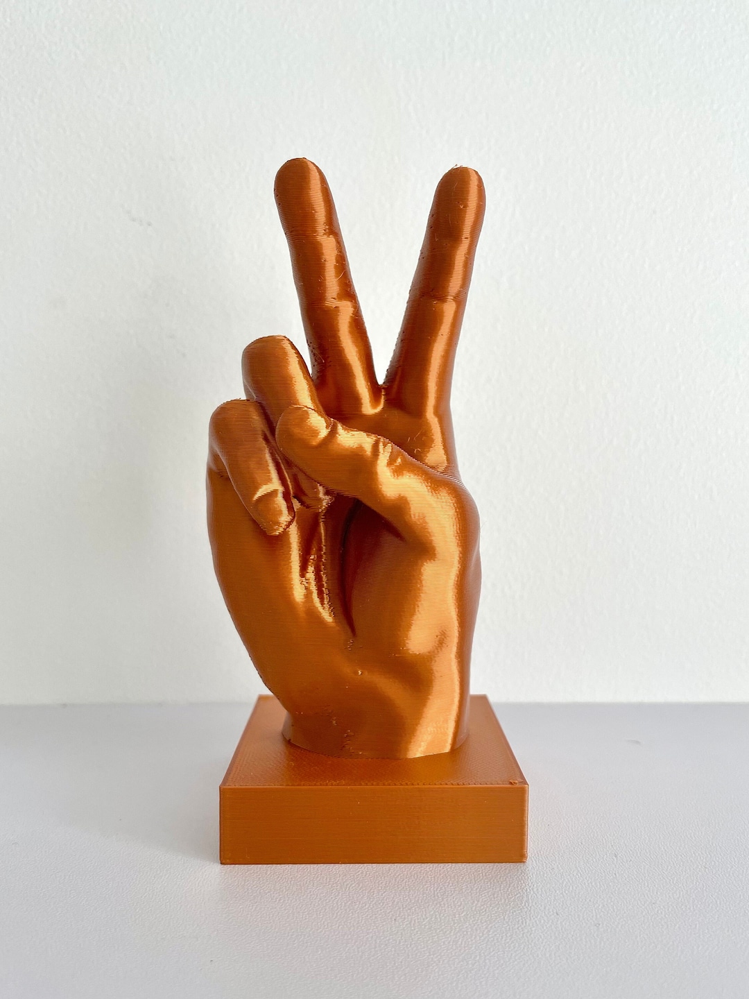 Peace Hand Sculpture Digital File, Peace Gesture Hand Statue, Peace ...
