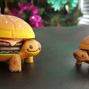 Turtle Burger 3D File, Cute Turtle Figure, Turtle Stl, Tortoise, 3D ...