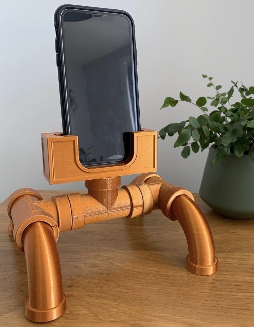 Modern Phone Holder, Pipe Phone Holder Charger Digital Download, 3D ...
