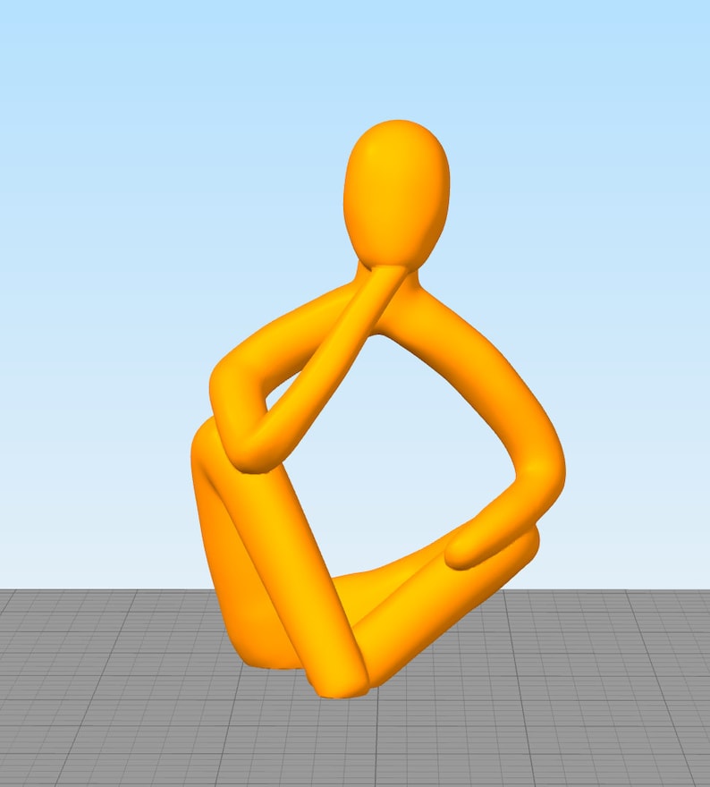 Abstract Thinker Statue Digital File 3D Printing Files - Etsy