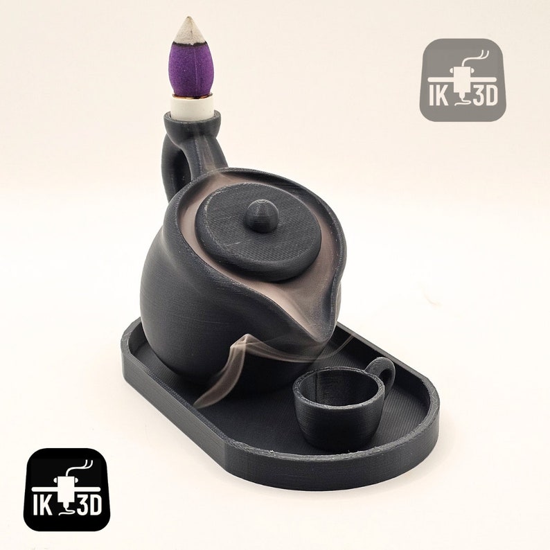 Incense Burner STL, 3D Printing Files Teapot Zen Incense Burner ...