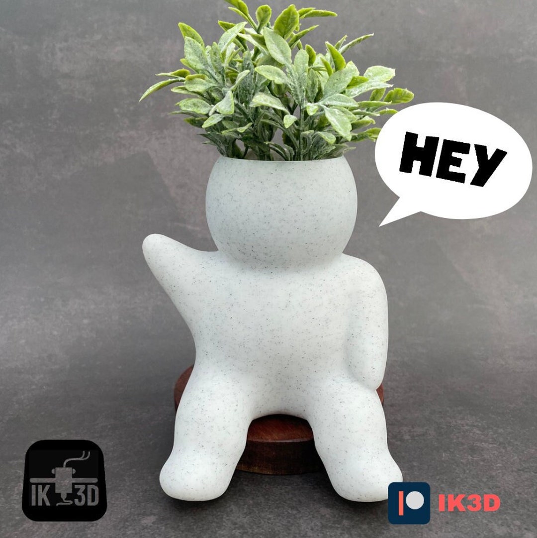People Planter STL, Planter 3D Printing Files, Person Planter Digital ...