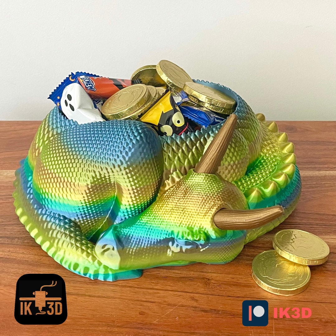Dragon Candy Bowl STL 3D Printing Files, Dragon Decor, Candy Bowl ...