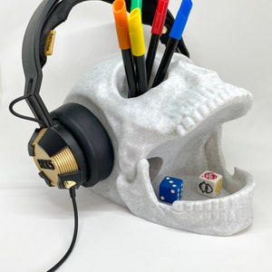 Skull Headphone Holder 3D Printing File, Skull Stl, Controller Holder ...