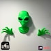 Wall Mounted Alien Headset Holder STL 3D Printing Files, Alien ...