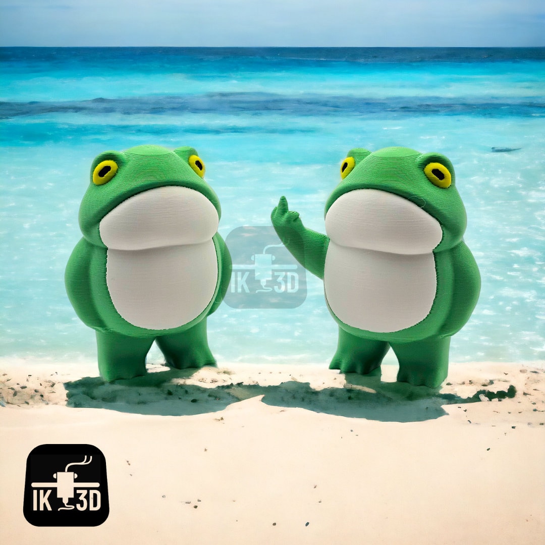 Middle Finger Frog STL 3D Printing Files, Cute Frog Gift Ideas, Cute ...