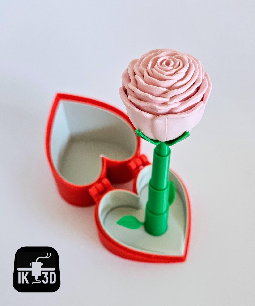 Rose STL 3D Print File, Romantic Flower STL, Valentine’s Day Gift ...