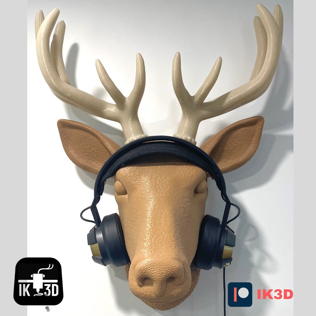 STL 3D Printing Files Deer Head, Hunting Decor Wall Mounted, Elk 3D ...