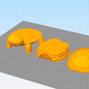 Turtle Burger 3D File, Cute Turtle Figure, Turtle Stl, Tortoise, 3D ...